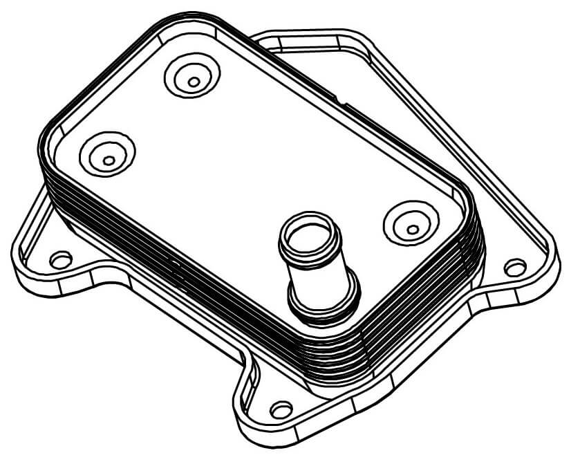 Радиатор масляный для автомобилей Mercedes-Benz C (W203) (00 ...